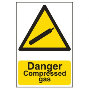 Danger - Compressed Gas Sign