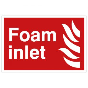 Foam Inlet Sign