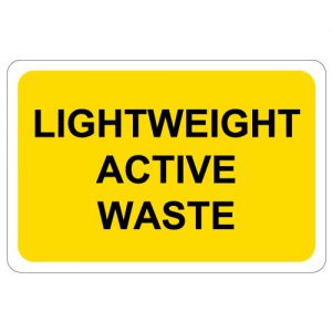 Inert Waste Only Sign