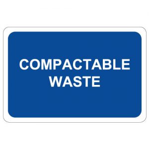 Metal Waste Only Sign