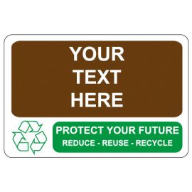 Metal Waste Only Sign